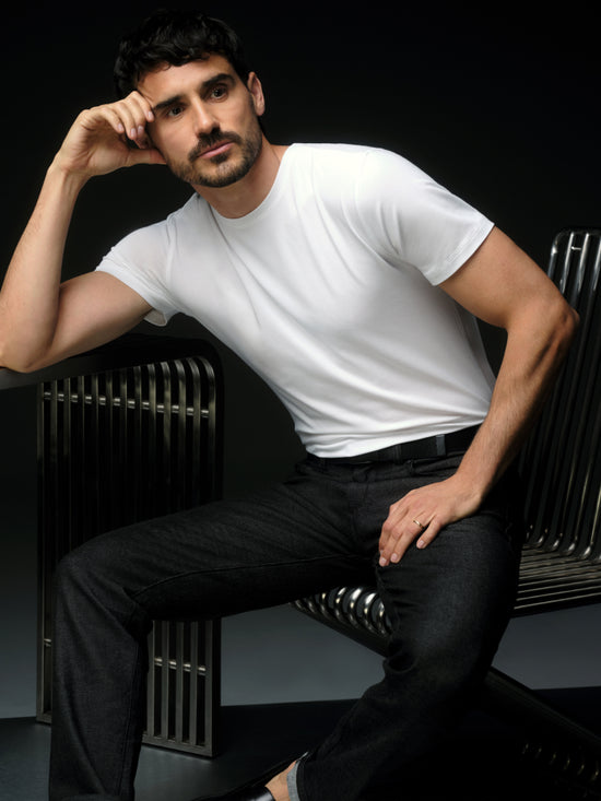 SILVER Crew Neck T-Shirt | Mack Weldon Odor-Resistant Tee