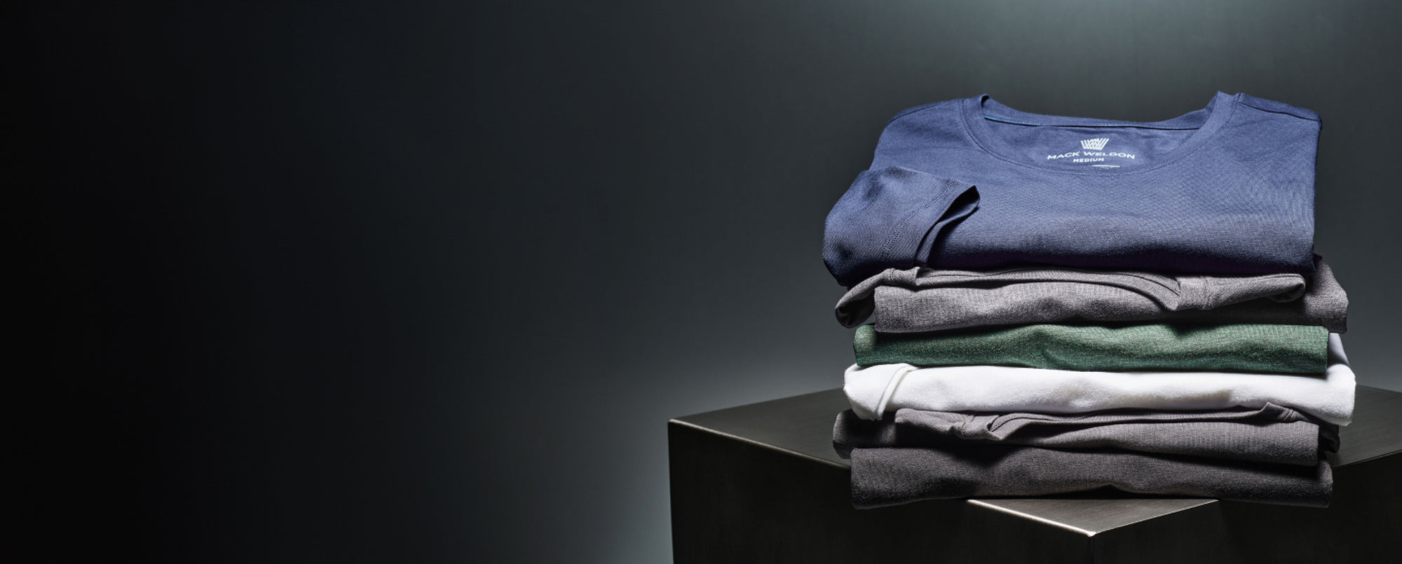 SILVER Crew Neck T-Shirt | Mack Weldon Odor-Resistant Tee